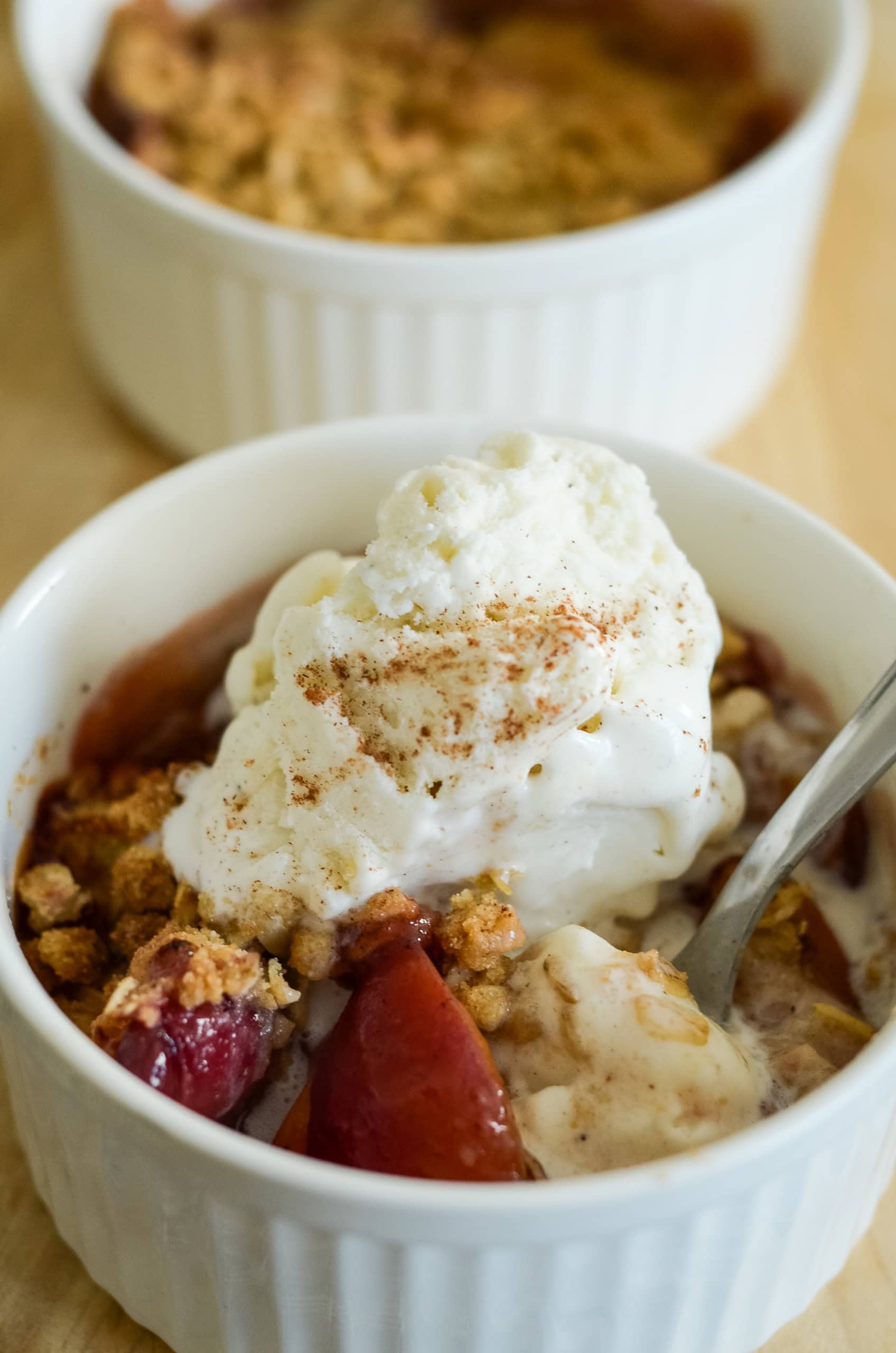 Air Fryer Peach Crisp (Gluten-Free) - Air Fryer Fanatics